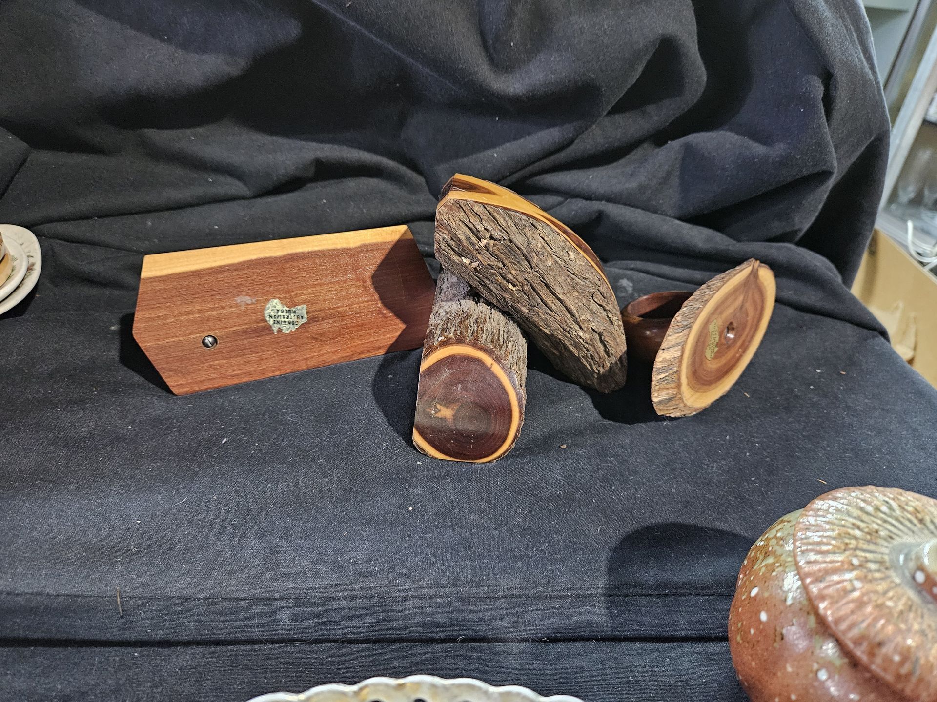 Lot 379 – Antique Mallee Timber Desk Calendar, Pen Holder, – EMPORIUM ...